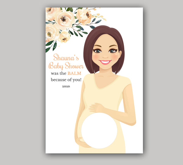 Favor Card for Shauna Baby Shower – DianaMariaStudio