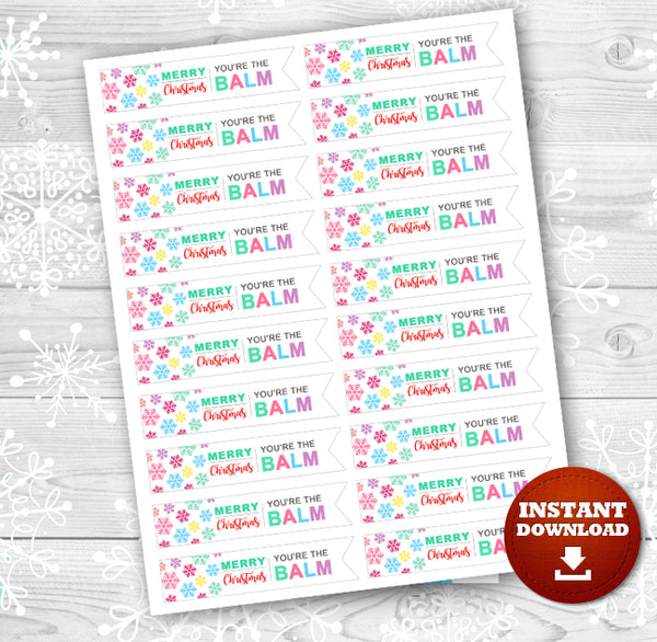 DIY Christmas Gifts - Printable Tags for Eos lip balm Candies ...